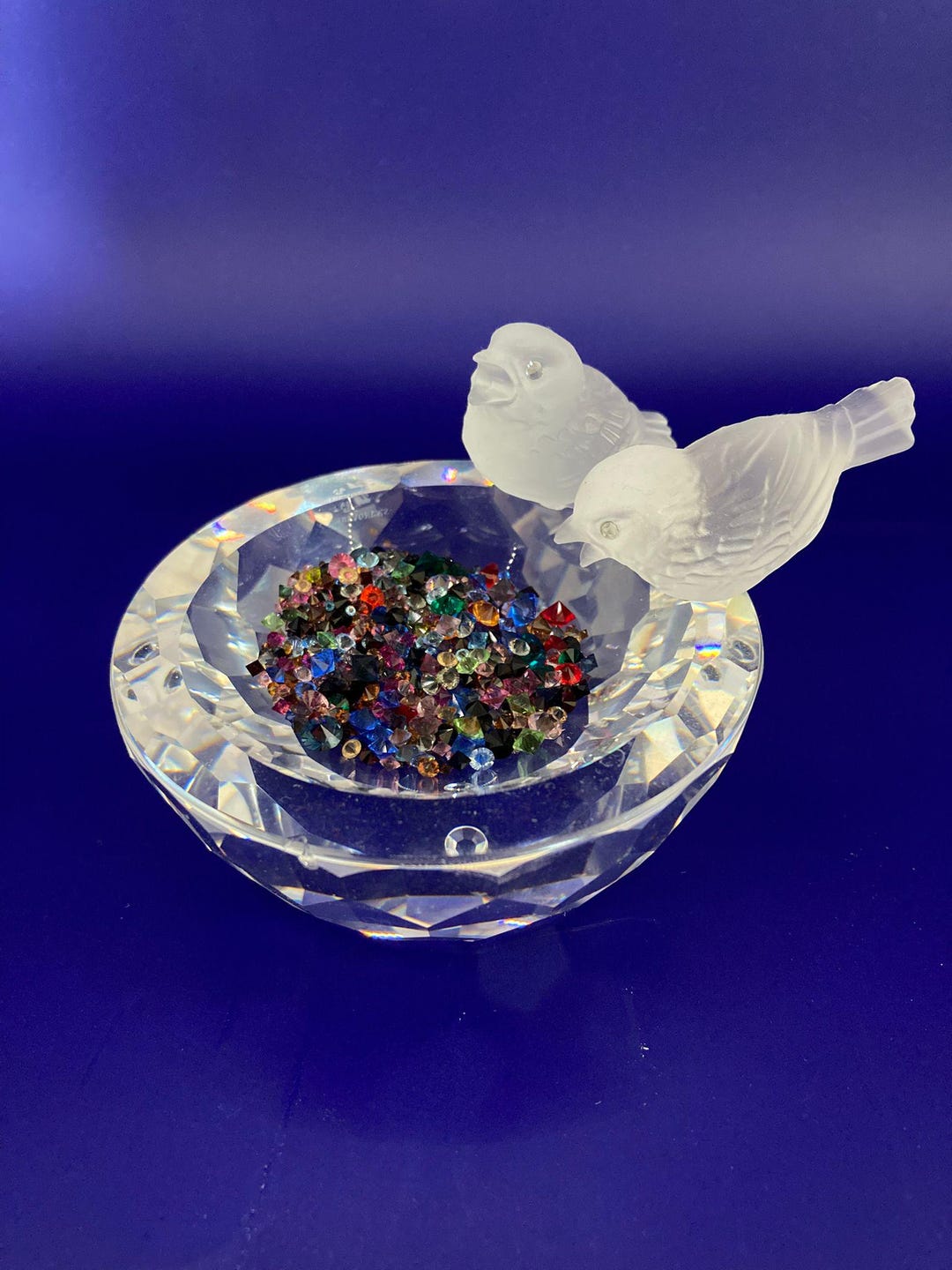 Swarovski Bird Bath With Crystal Beads - Etsy