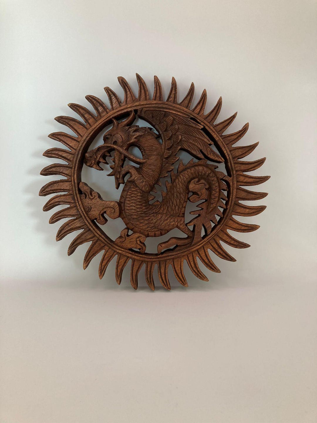 Handcrafted Wooden Dragon Wall Décor - Etsy