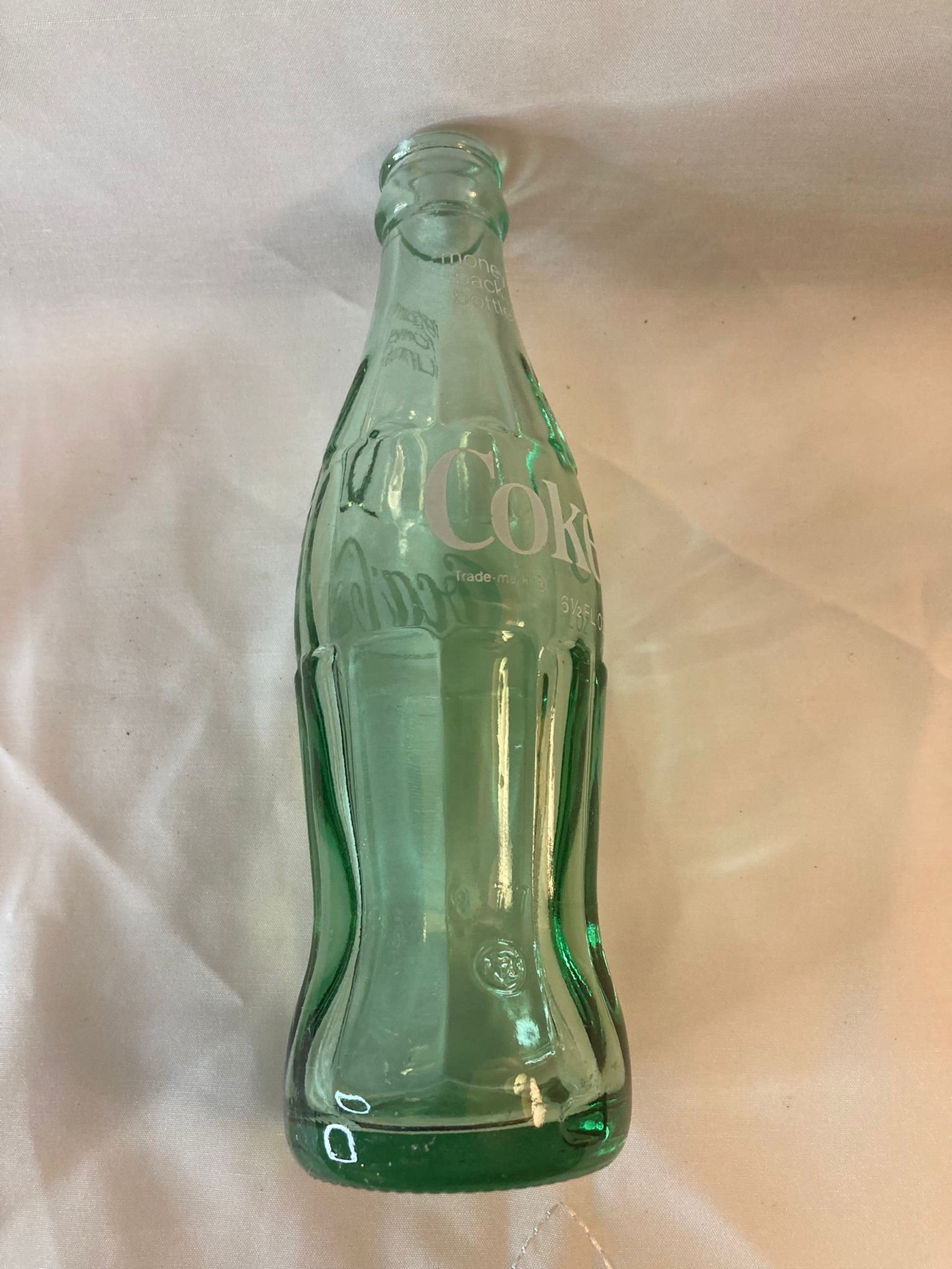Vintage Contour-shaped Painted Lettering Coke Bottle - Etsy