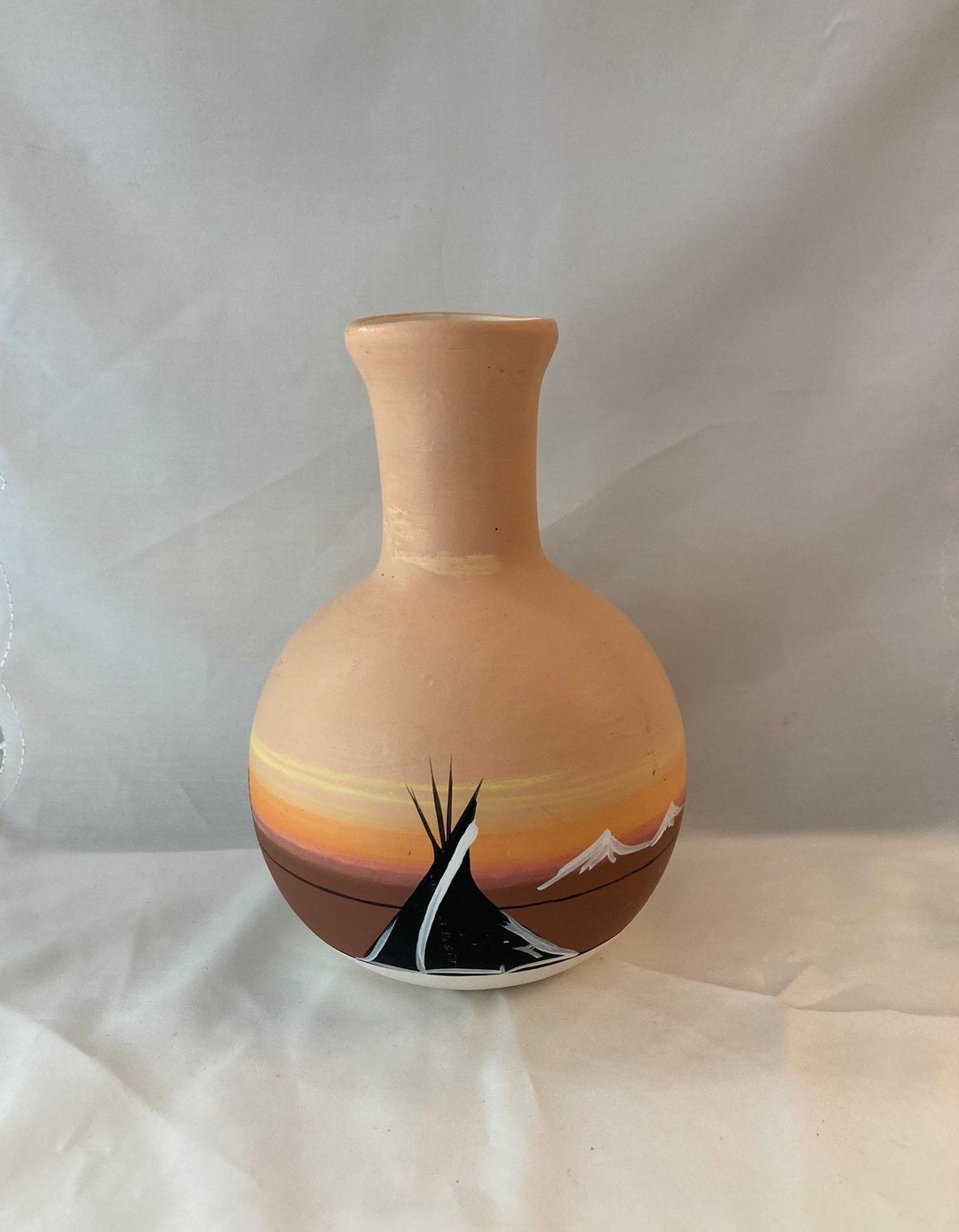 Navajo Pottery Vase, Early Bird, 8” - Etsy