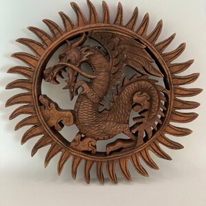 Handcrafted Wooden Dragon Wall Décor - Etsy