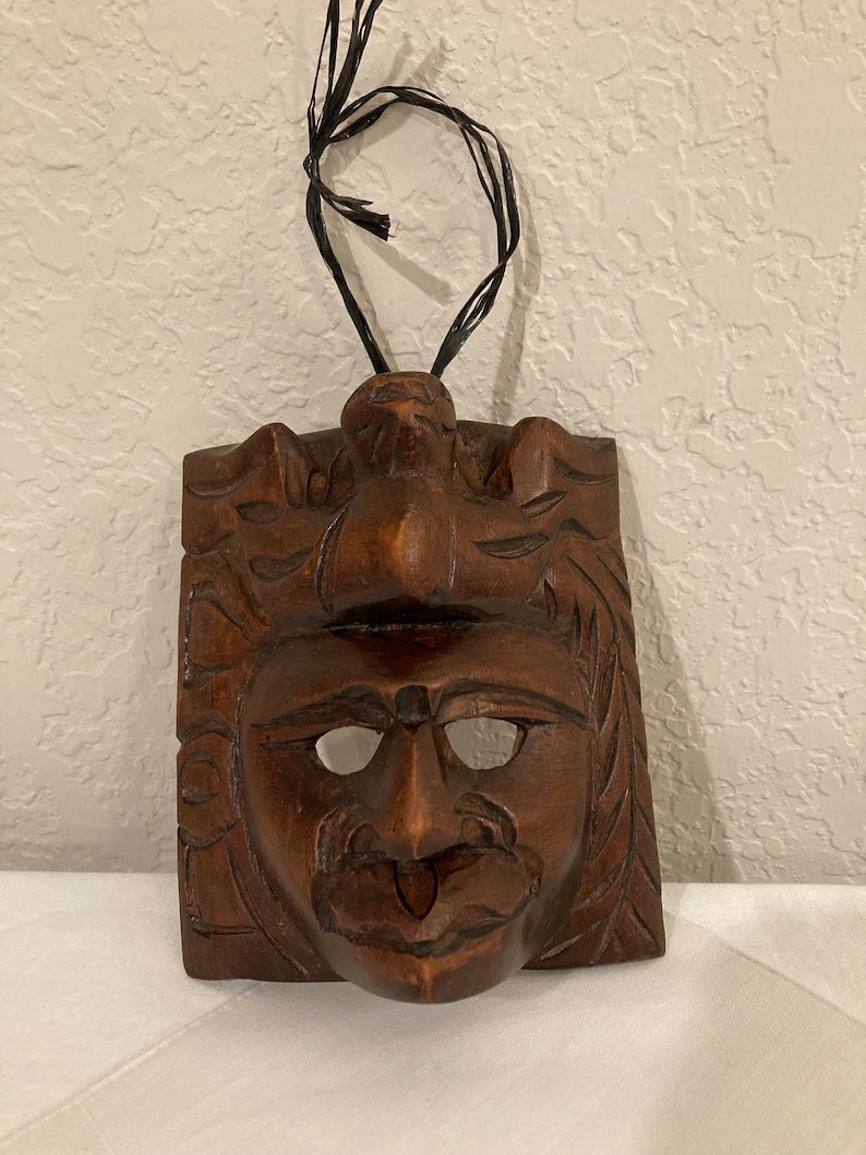 Vintage Mayan Tecún Umán Mask - Etsy