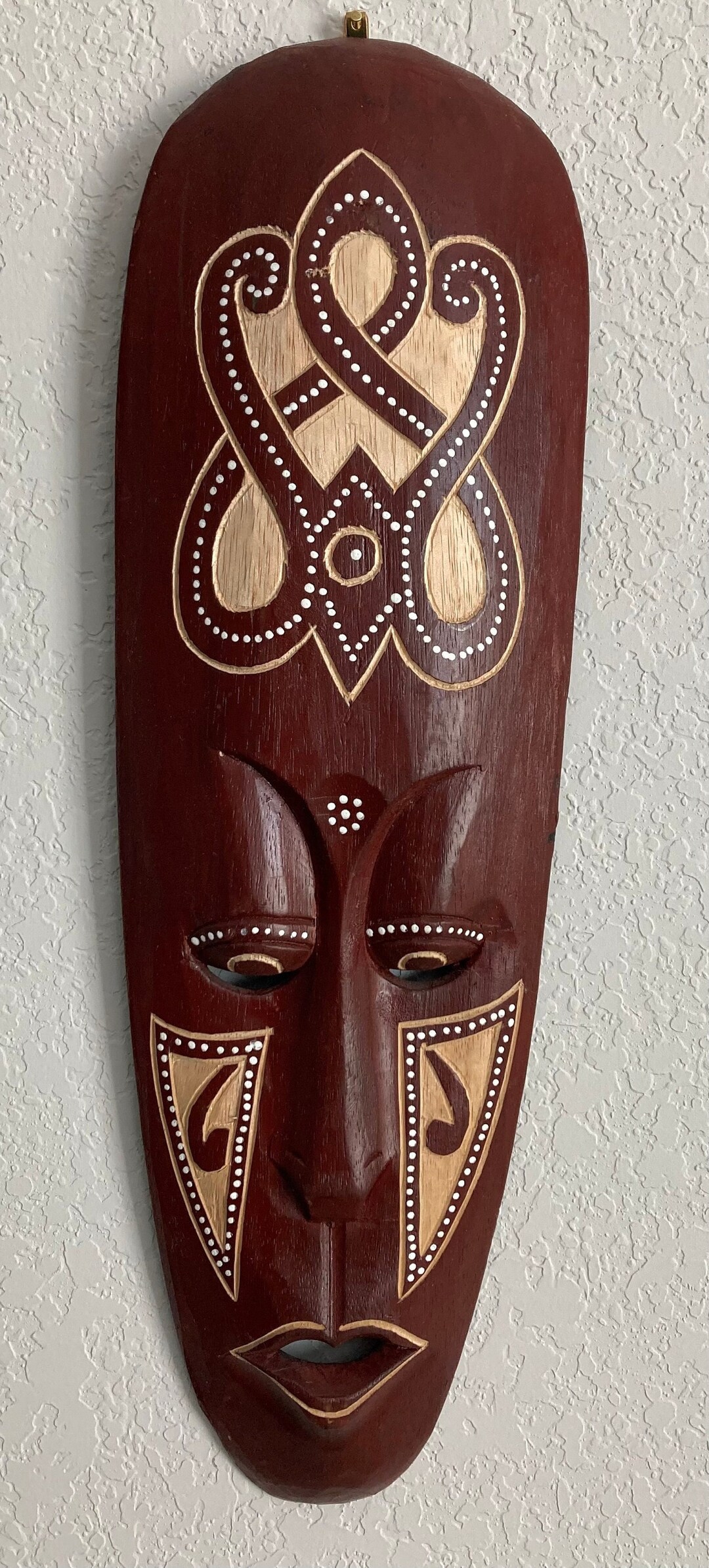 African Hand-carved Wooden Mask - Etsy