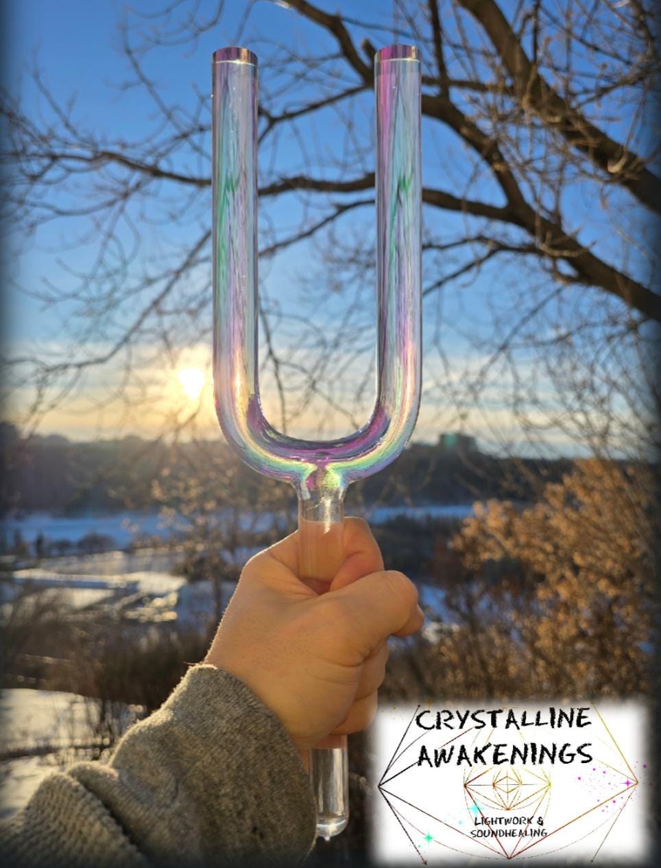 Crystal Tuning Fork ~ Angel Aura 432hz - Etsy