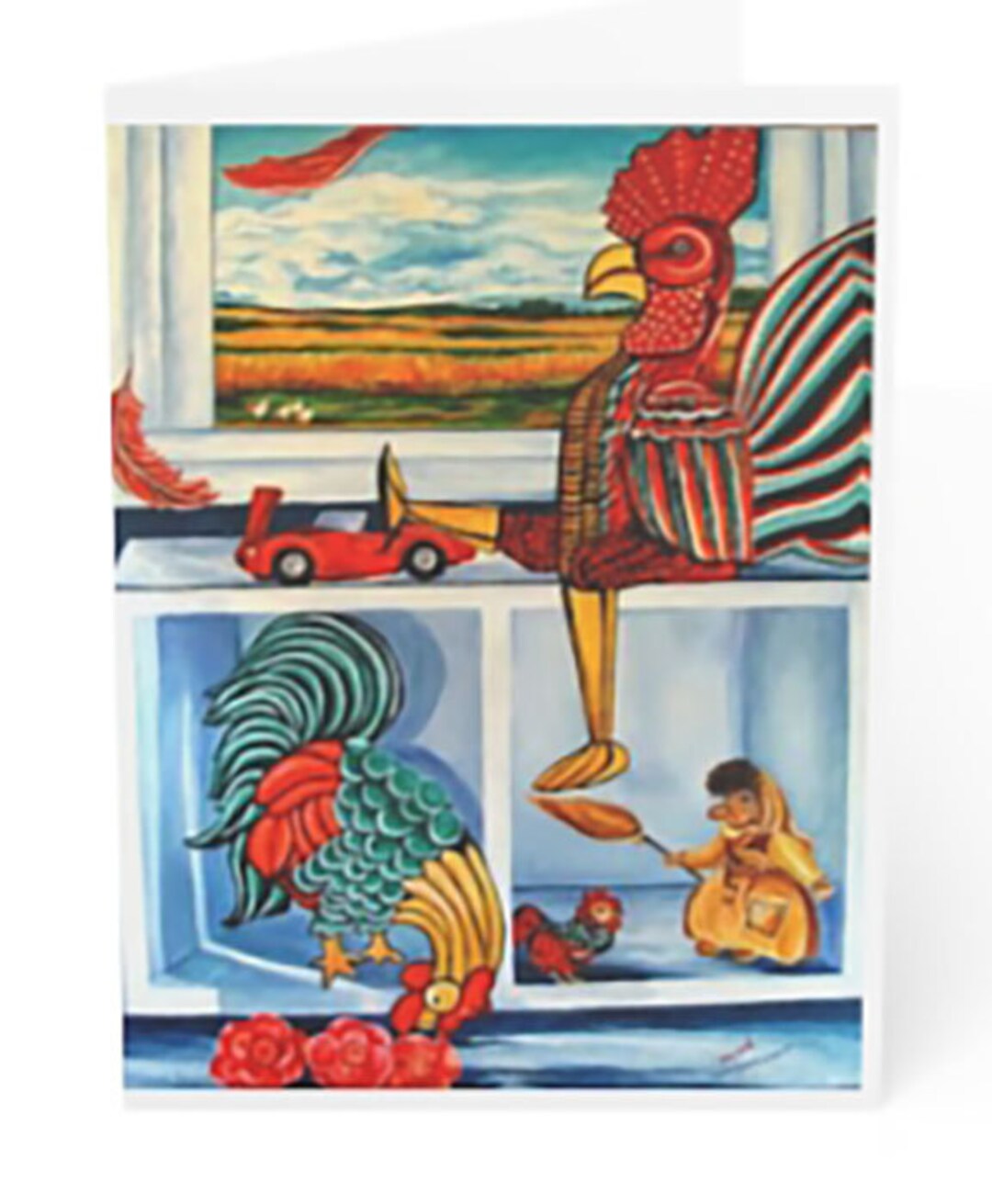 Big Red Greeting-note Card 10-card Set - Etsy