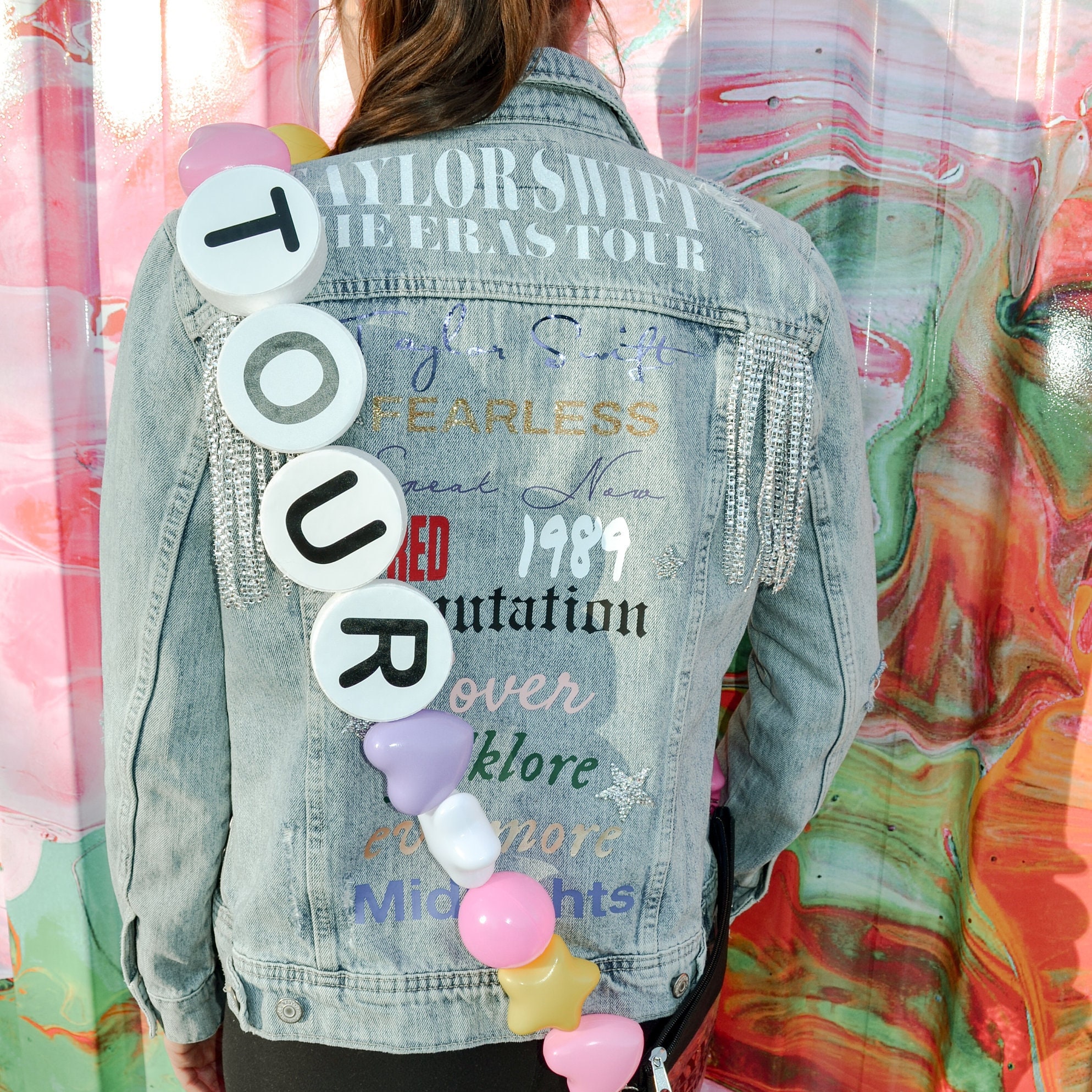 Taylor Swift Jean Jacket Eras Tour Custom Women's Denim Jacket Taylor ...