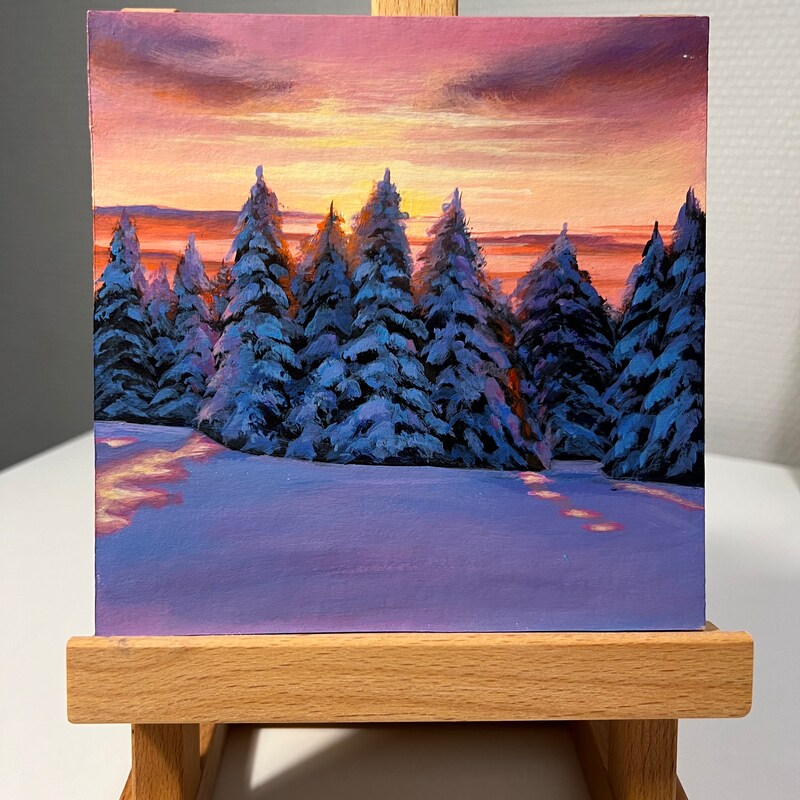 Mini Acrylic Painting - Etsy