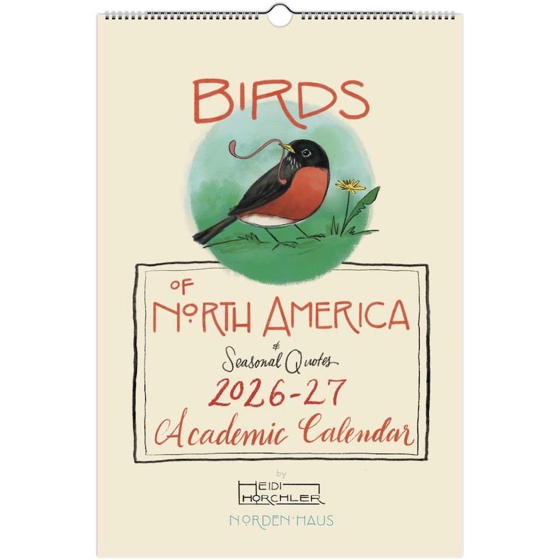ACADEMIC YEAR 2026-27 | Birds of North America Wall Calendar 11x16.5 ...