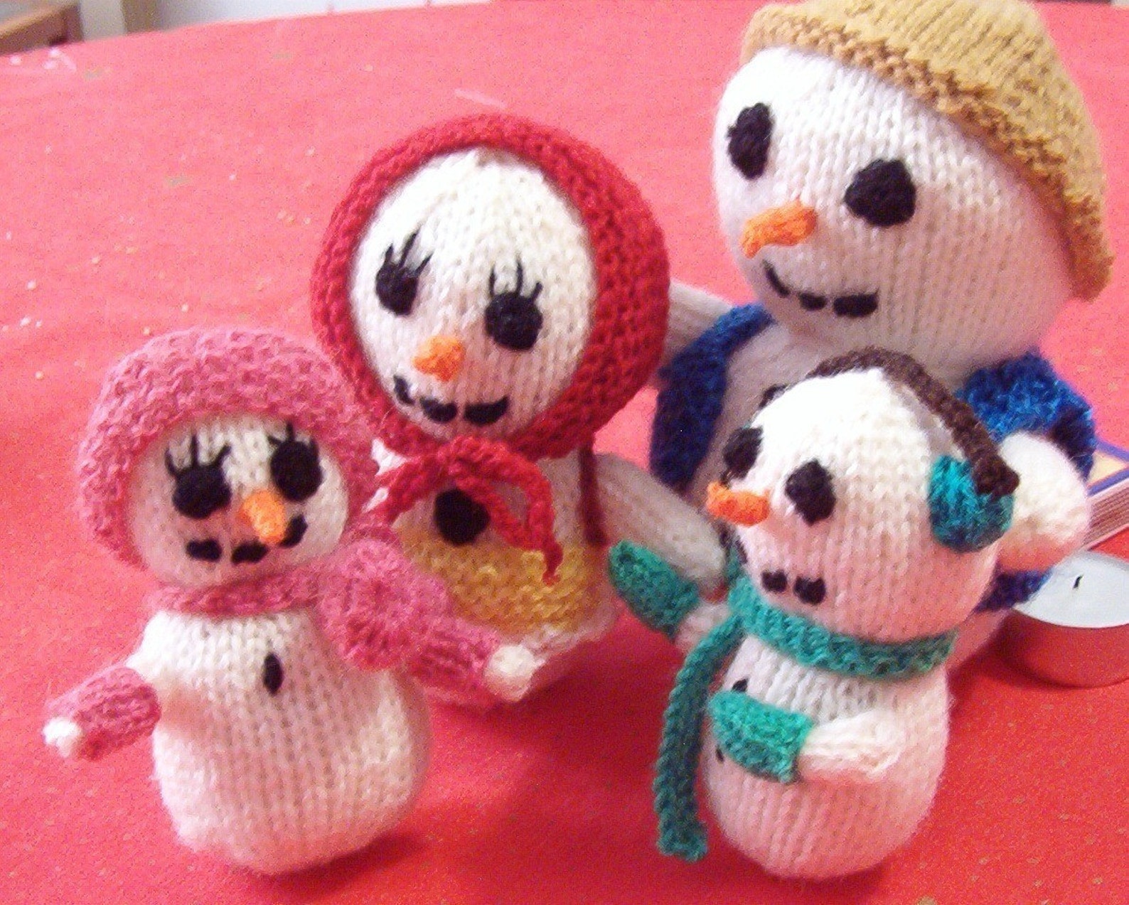 The Snowman Family - PDF Pattern (knit) - Etsy