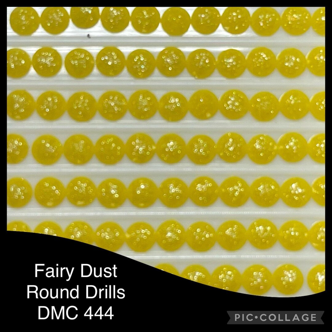 AU Seller Pack 2000 ROUND Fairy Dust Diamond Painting Drills - Lemon ...
