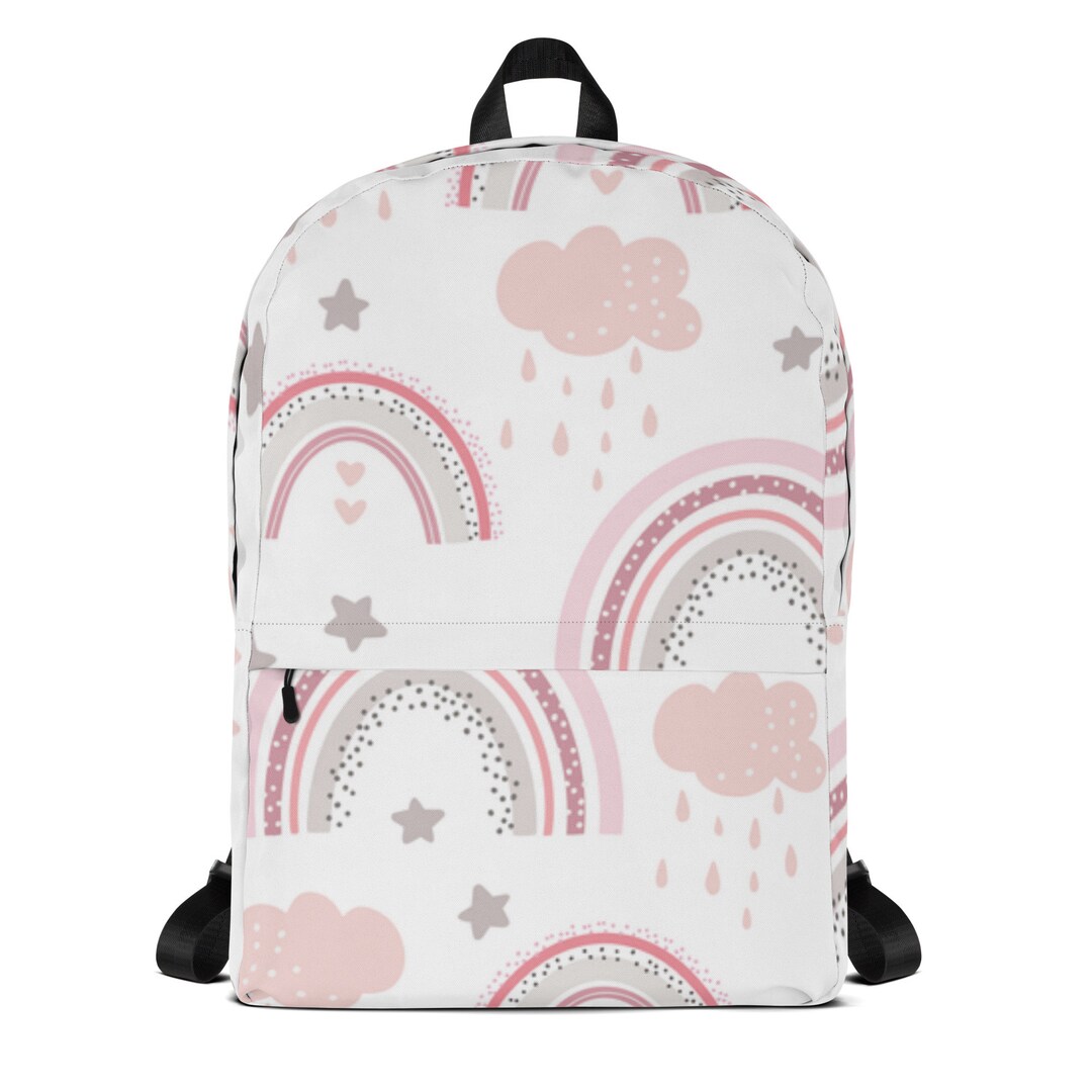 Rainbow Backpack, Pink Rainbow Backpack, Backpack for Girls, Book Bag ...