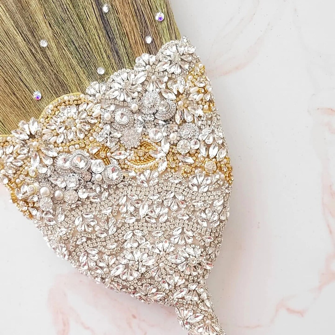 Wedding Jumping Broom Bling Wedding Broom Brooch Wedding Broom Wedding ...