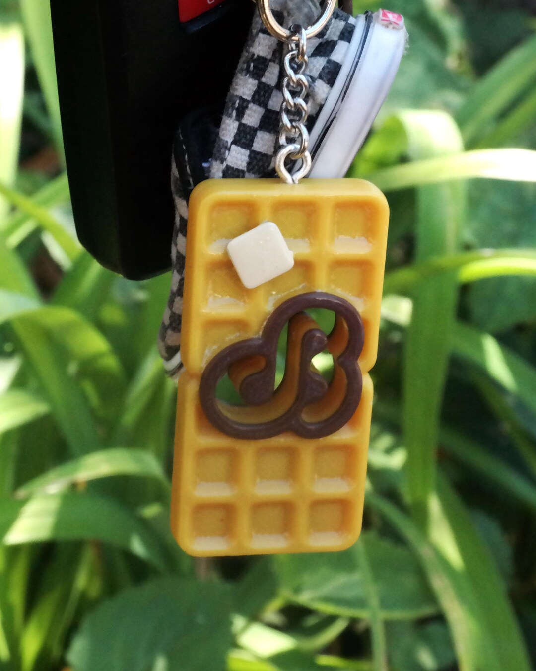 Daily Bread Waffle Keychain - Etsy