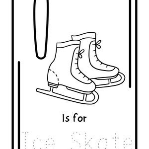Abc's of Winter Printable Coloring & Tracing Worksheets, Pre K ...