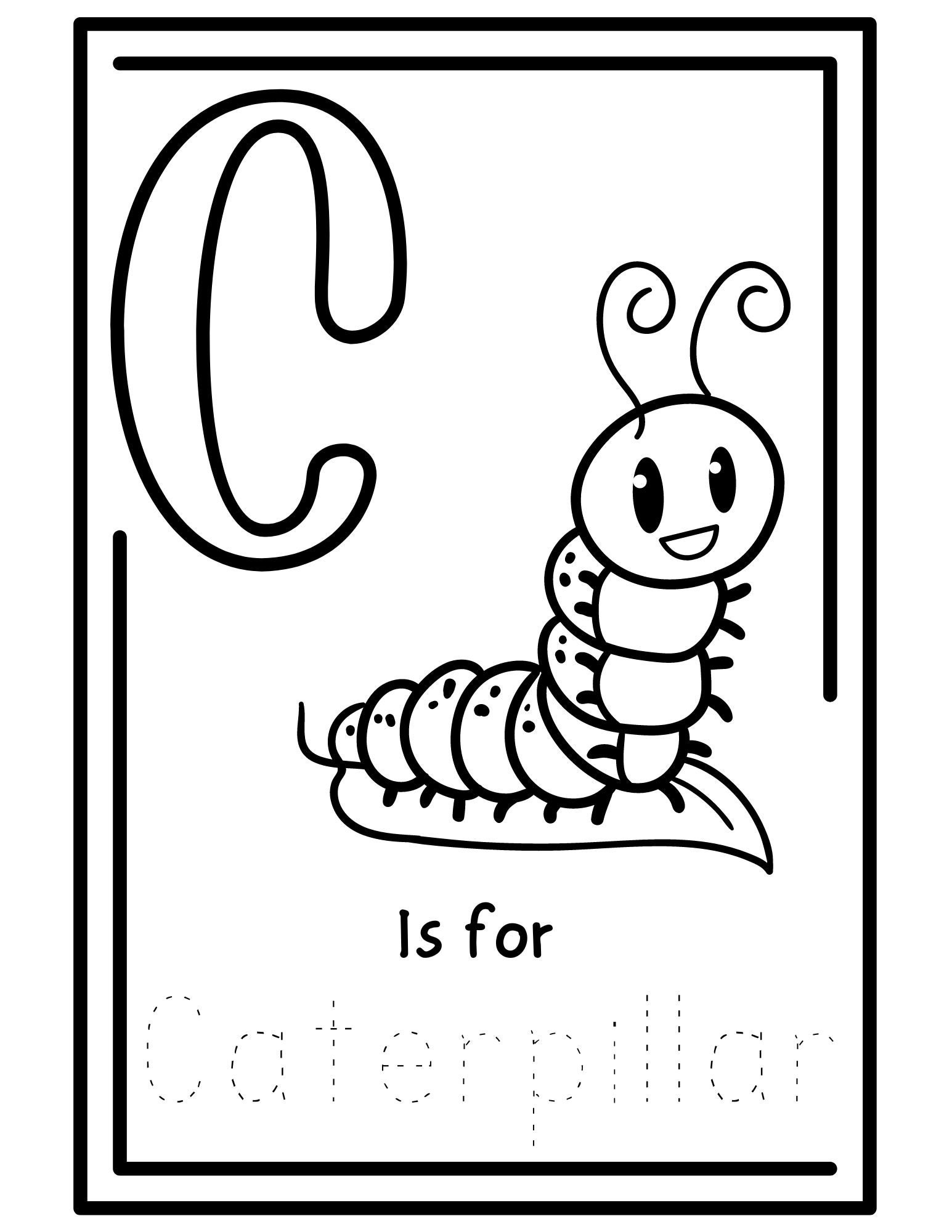 Abc's of Spring Printable Coloring & Tracing Worksheets, Pre K ...