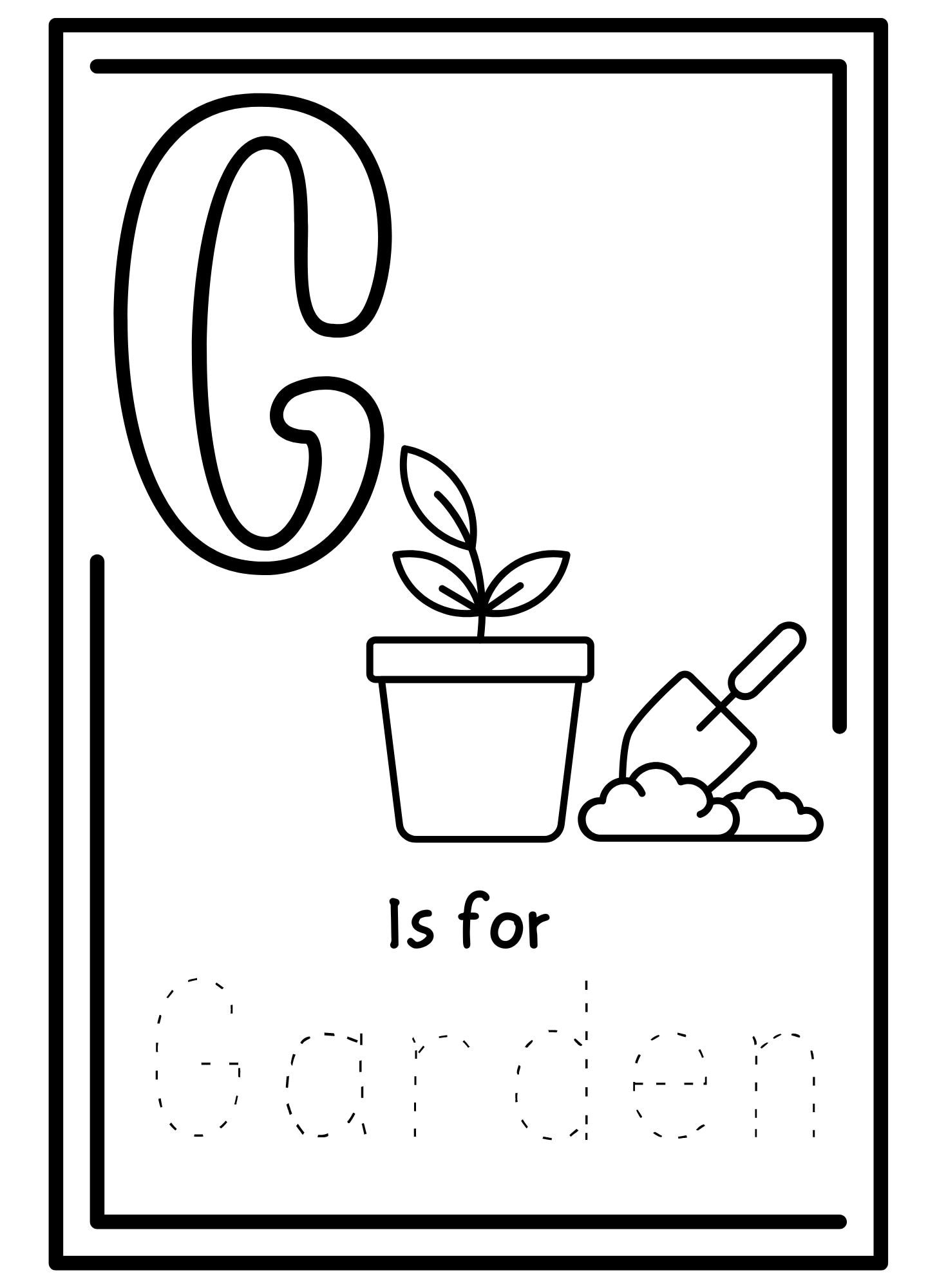 Abc's of Summer Printable Coloring & Tracing Worksheets, Pre K ...