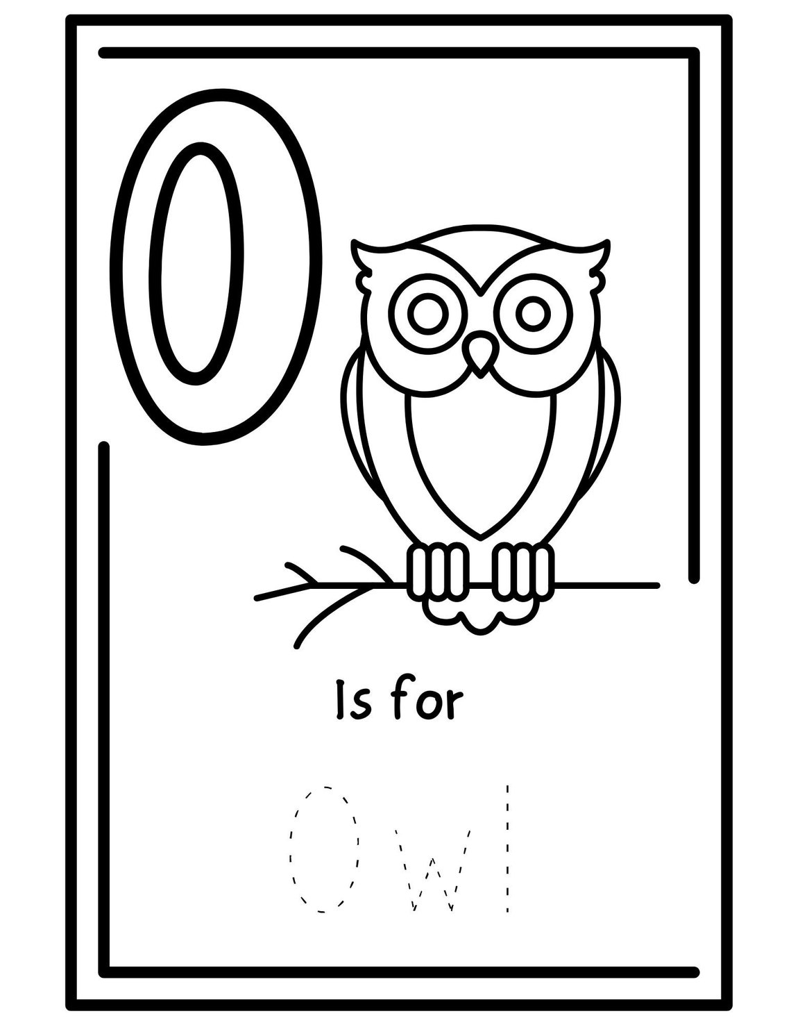 Abc's of Winter Printable Coloring & Tracing Worksheets, Pre K ...