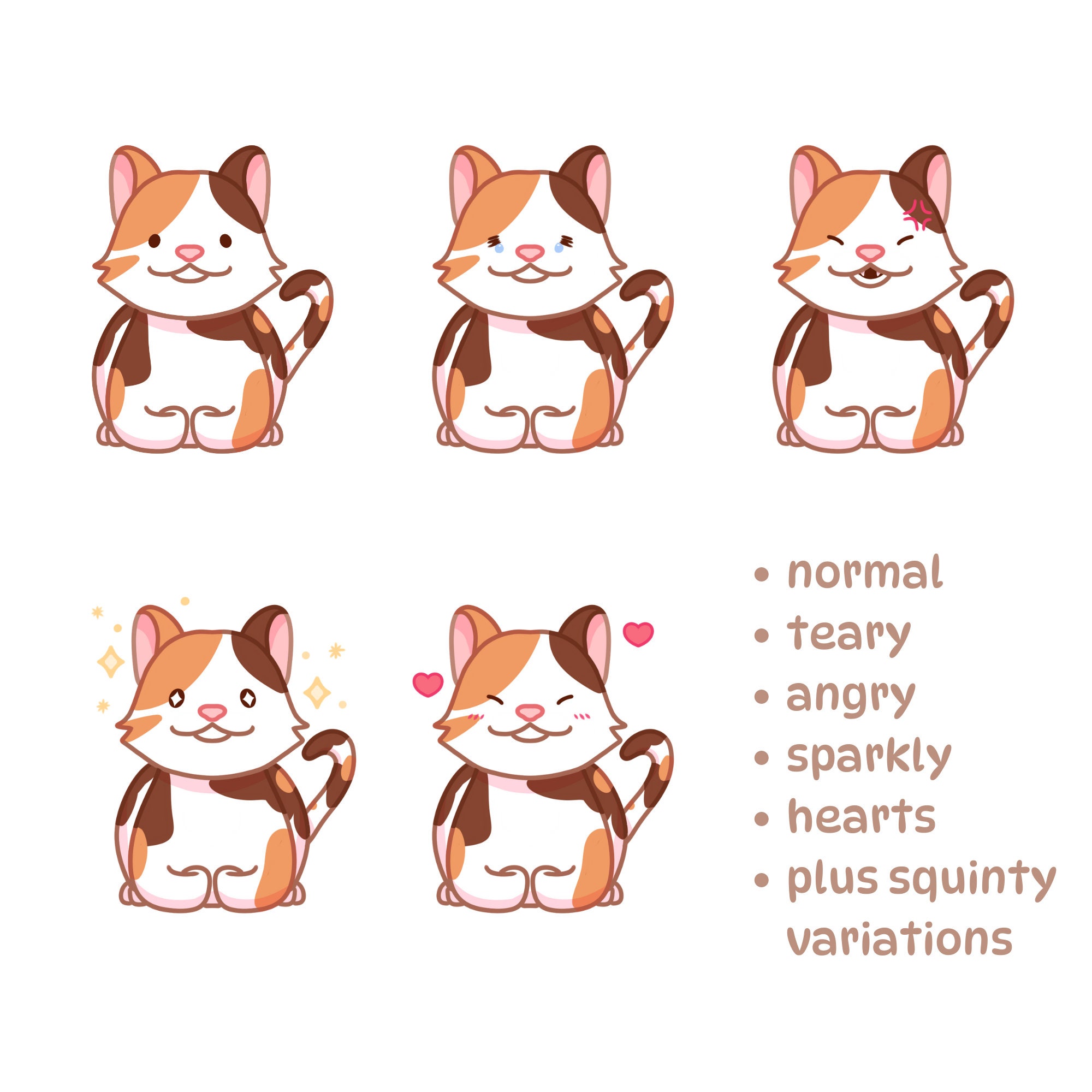 Calico Cat - Pngtuber for Twitch, Youtube, Discord | Veadotube Ready to ...