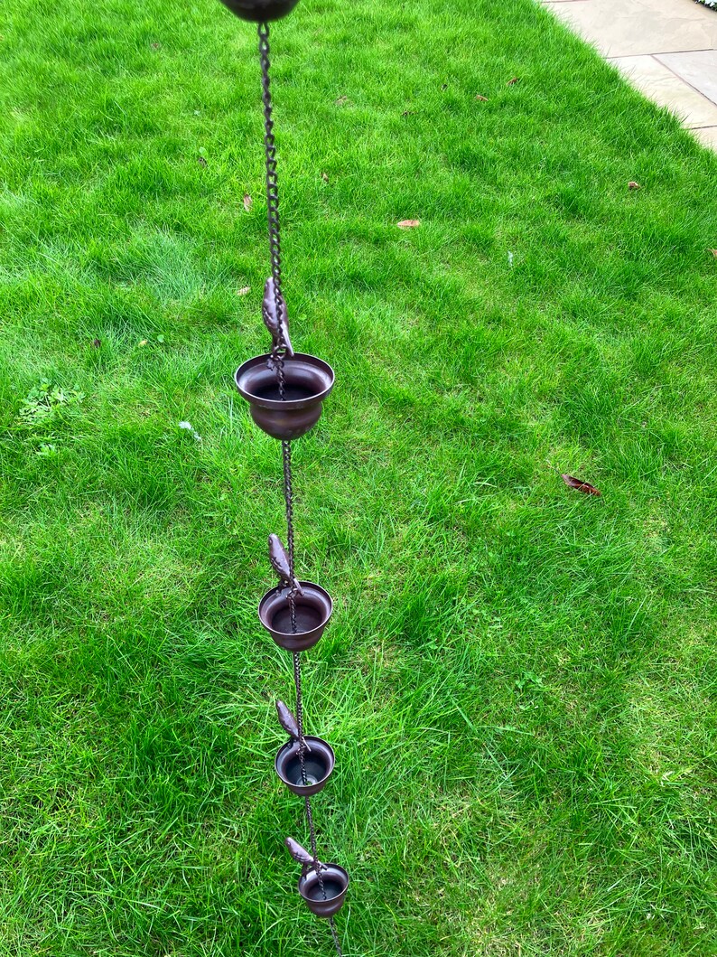 Rain Catcher Bird Waterfall Wind Chime Garden Feature Garden Decoration ...
