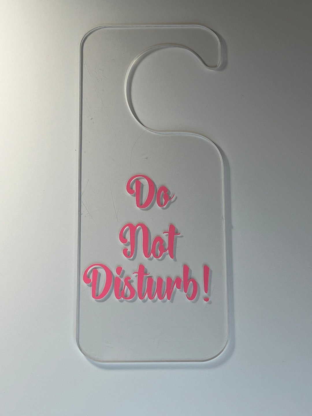 Do Not Disturb Doorknob -pink - Etsy