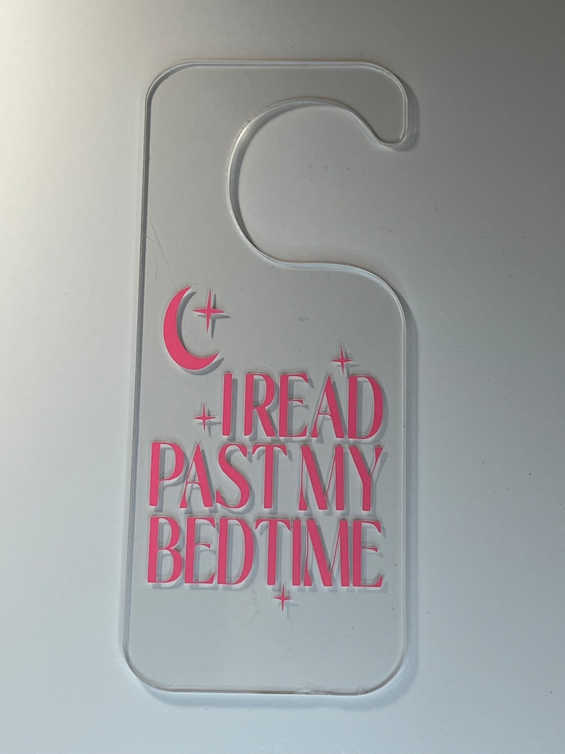 Bedtime Reading Doorknob Hanger-pink - Etsy
