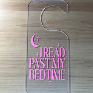 Bedtime Reading Doorknob Hanger-pink - Etsy