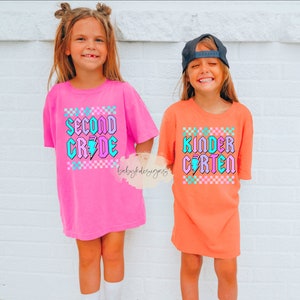 Second Grade Back to School T-shirt Comfort Colors®, Lightning Bolt ...