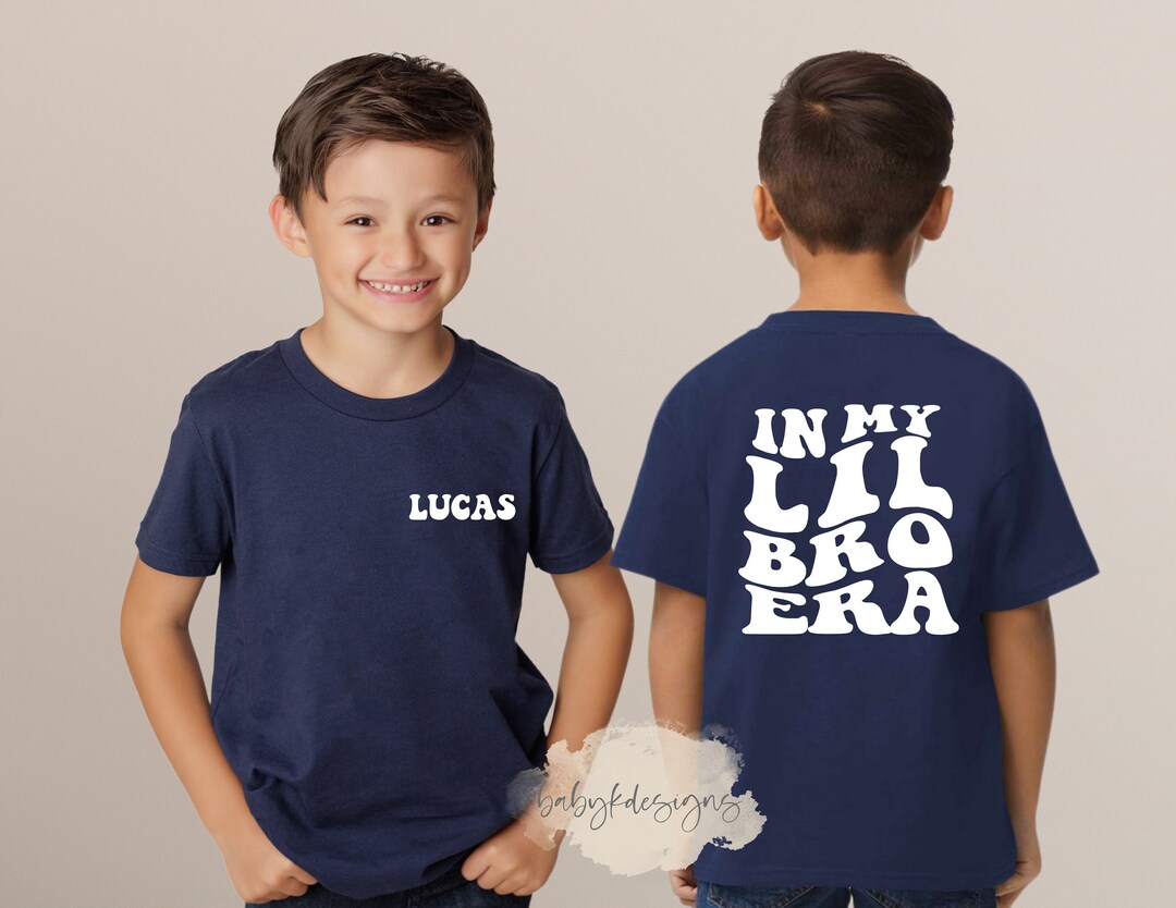 Little Brother Shirt,boys Funny Toddler Shirt, Lil Bro Shirt, in My Bro ...