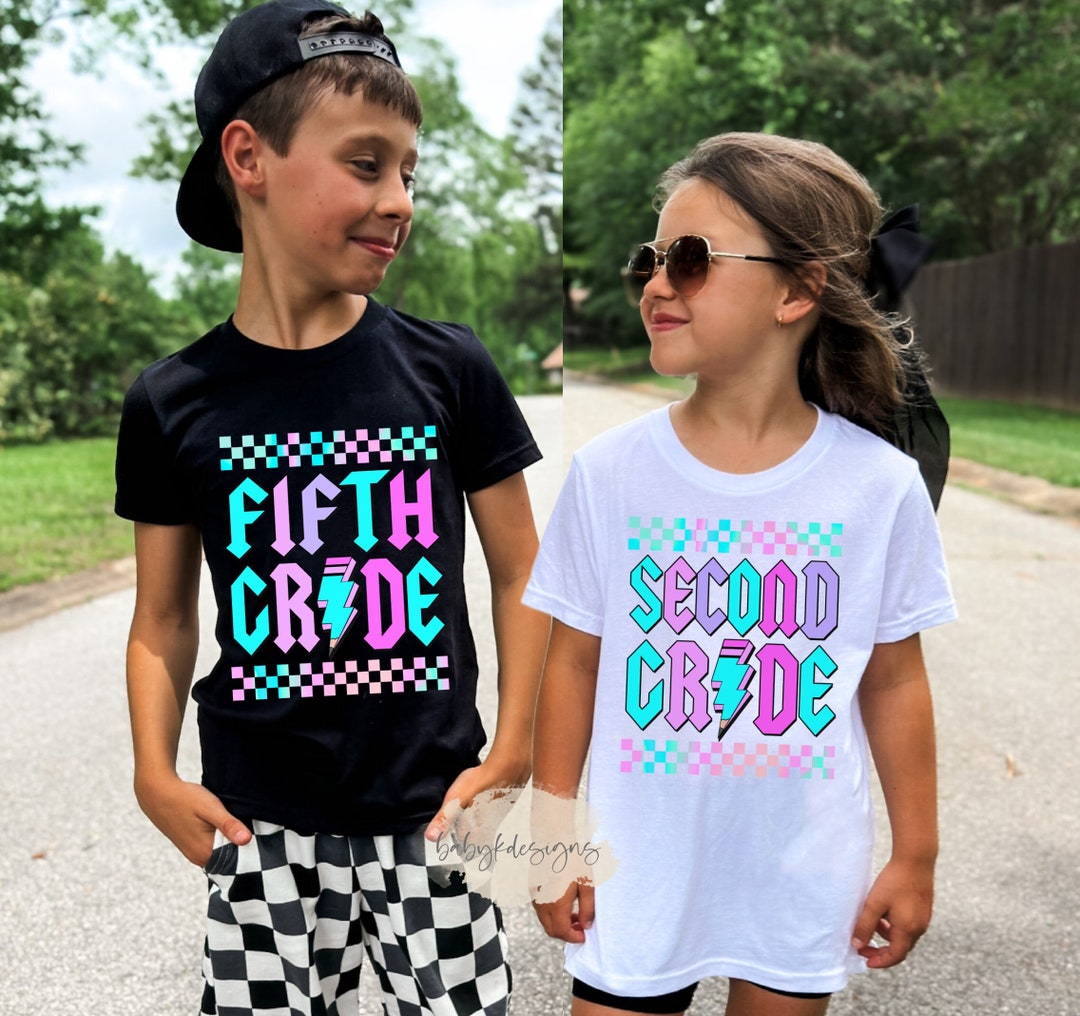 Second Grade Back to School T-shirt Comfort Colors®, Lightning Bolt ...