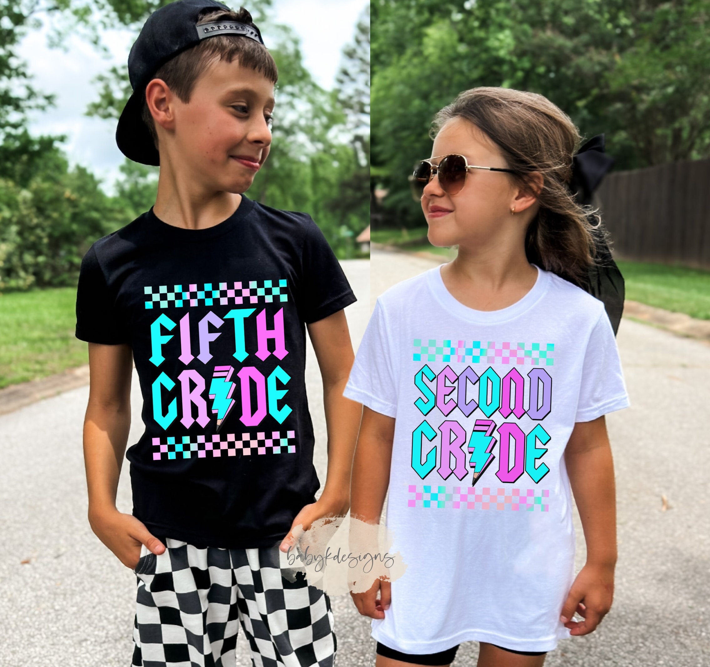 Second Grade Back to School T-shirt Comfort Colors®, Lightning Bolt ...