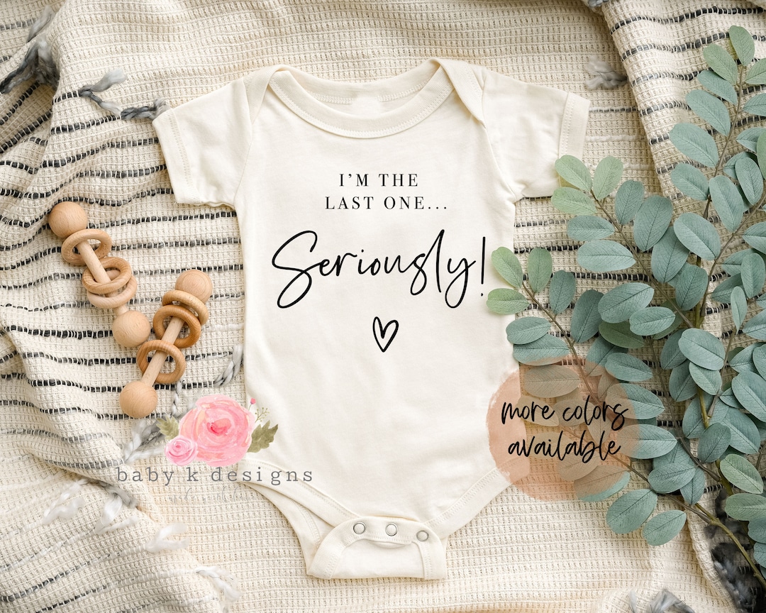 I'm the Last One, the Finale, Funny Baby Reveal Onesie® Pregnancy ...