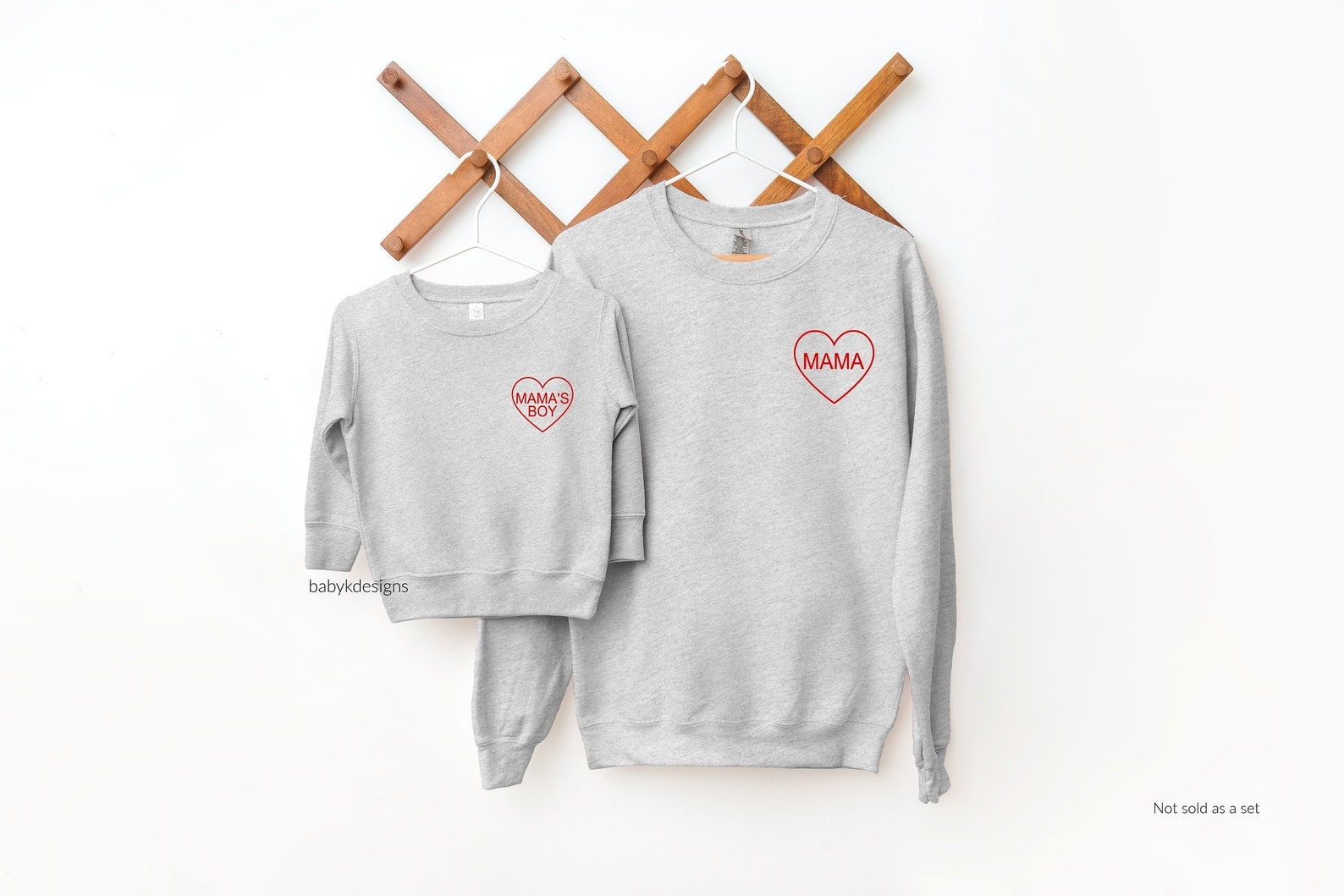 Mama Mini Heart Valentine Sweatshirt, Mama's Boy Shirt, Mommy Me Outfit ...