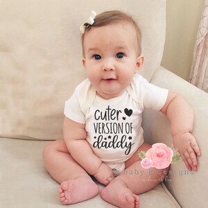 Cuter Version of Daddy Onesie®, Baby Onesie®, Fathers Day Onesie ...