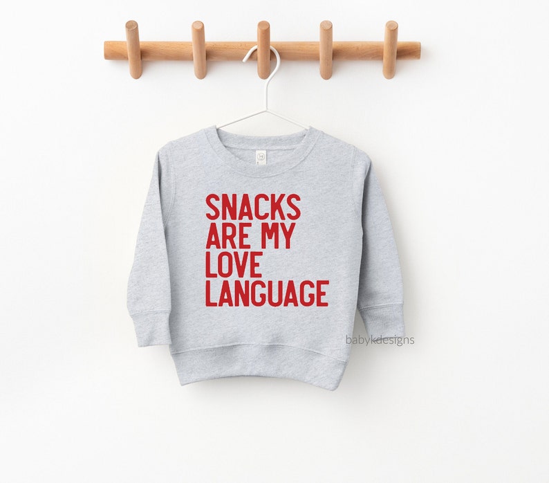 Snacks Are My Love Language Funny Valentines Shirt Toddler - Etsy