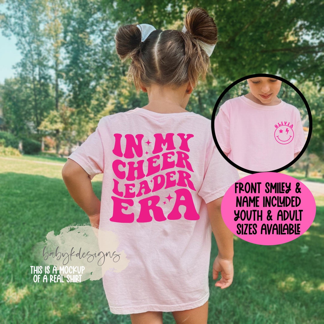In My Cheerleader Era, Girls Cheer Shirt, Cheer Leader Shirt, Toddler ...