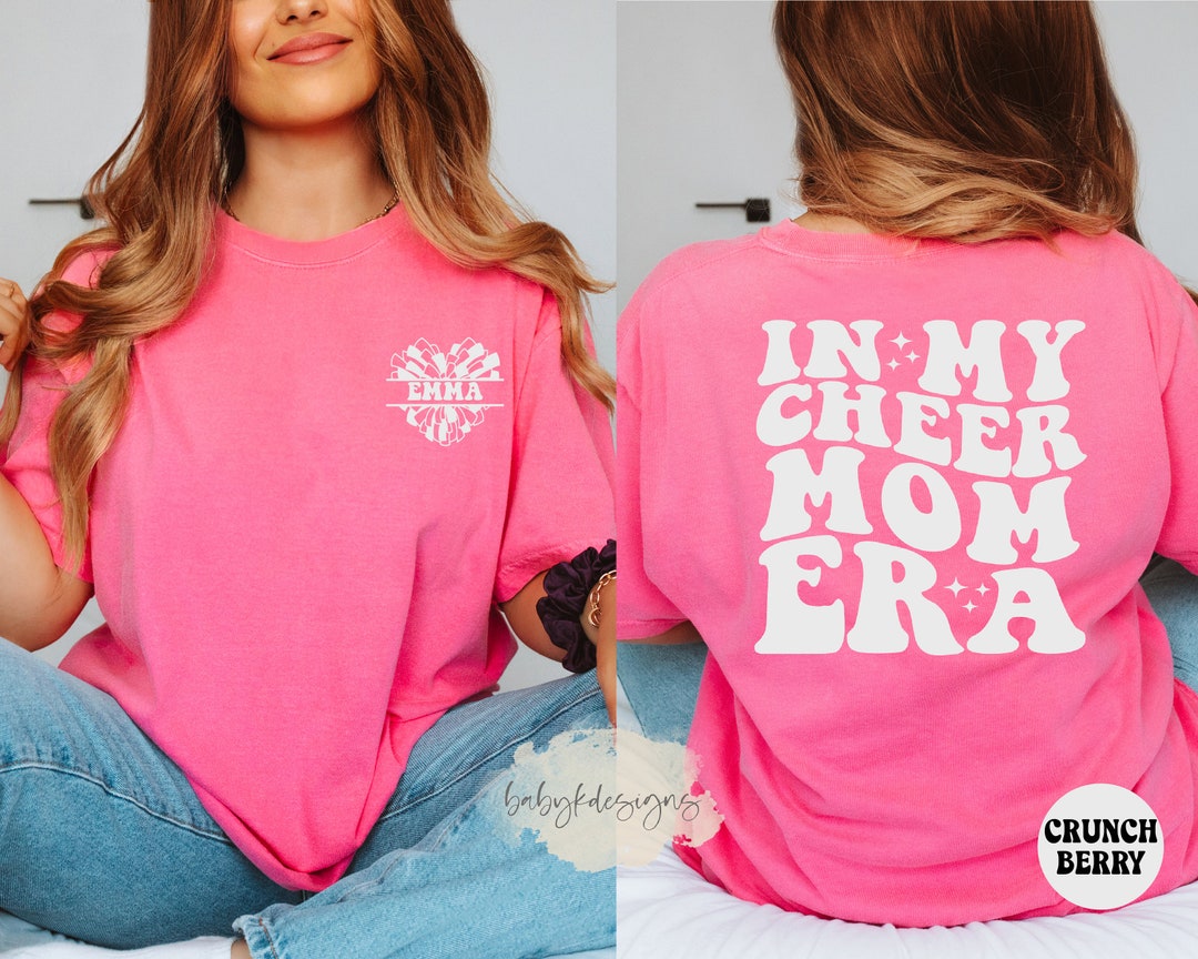 In My Cheer Mom Era Shirt, Oversized Mom Shirt, Retro Mom Shirt ...