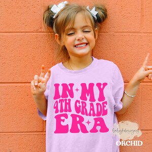 In My 4th Grade Era, First Day of Fourth School Shirt, Comfort Colors ...