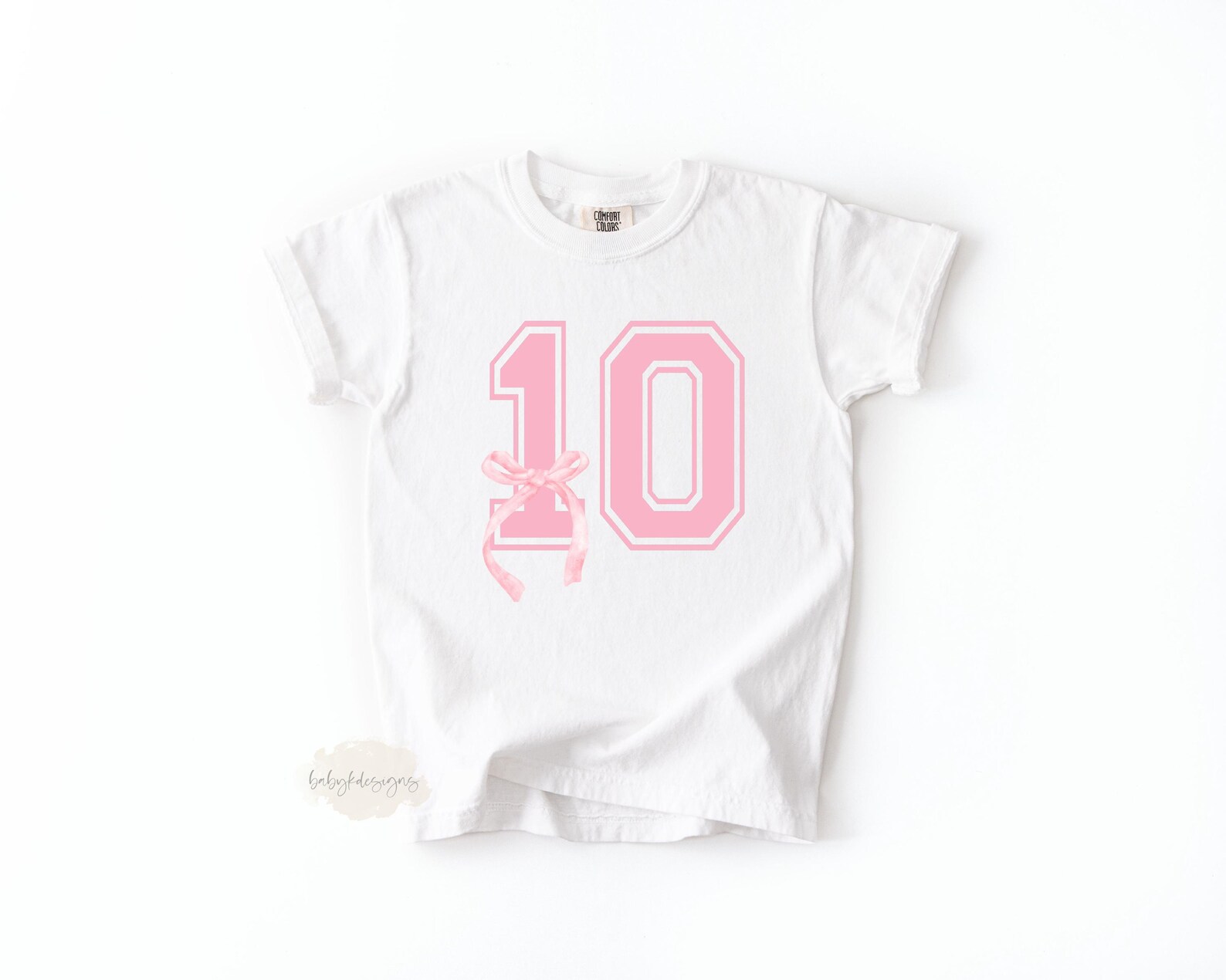10th Birthday Girl Shirt, Coquette Bow Girls Birthday Tshirt, Tenth ...