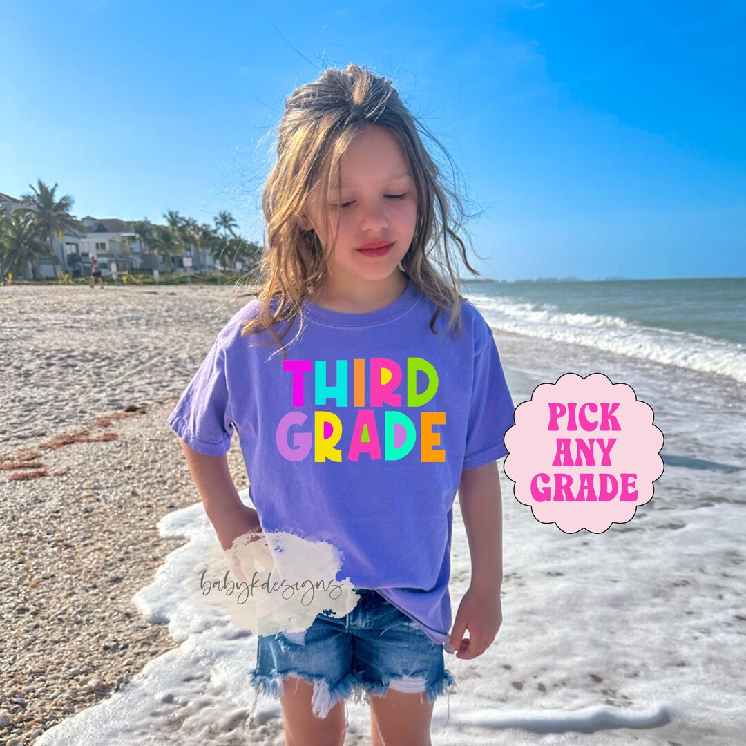 3rd Grade Era, First Day of School Shirt, Comfort Colors®shirt,girls ...