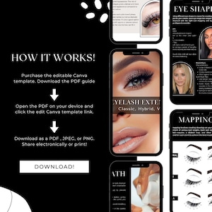 Lash Extension Training Manual, Editable Lash Manual, Lash Training ...