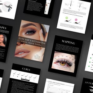 Lash Extension Training Manual, Editable Lash Manual, Lash Training ...