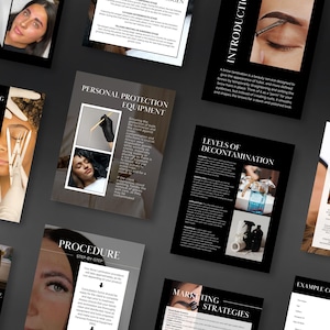 Professional Eyebrow Lamination Training Manual and Certificate: Brow ...