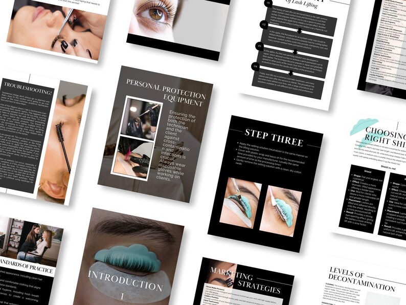 Professional Lash Lift and Tint Training Manual and Certificate: Expert ...