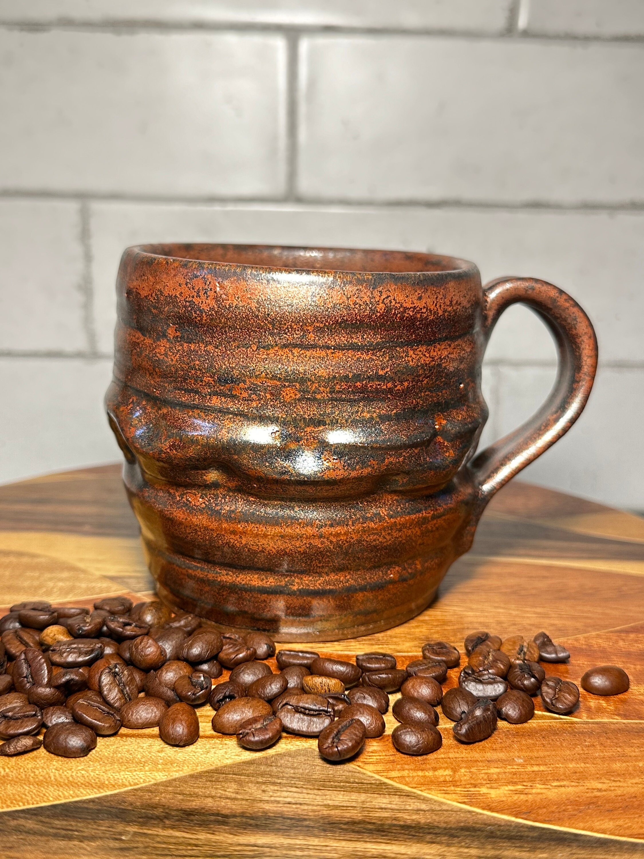Antique Copper Red Coffee Mug - Etsy