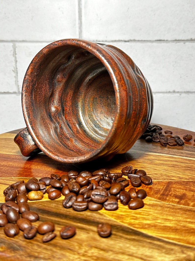 Antique Copper Red Coffee Mug - Etsy