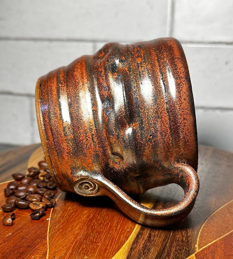 Antique Copper Red Coffee Mug - Etsy