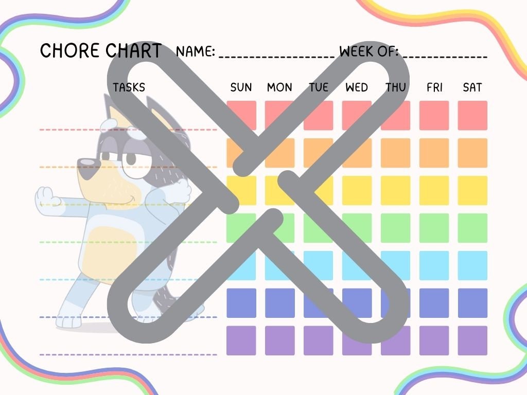 Bluey Chore Chart - Etsy