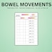 Bowel Movement Tracker, Digital Health Log, Gut Health Journal, Daily ...