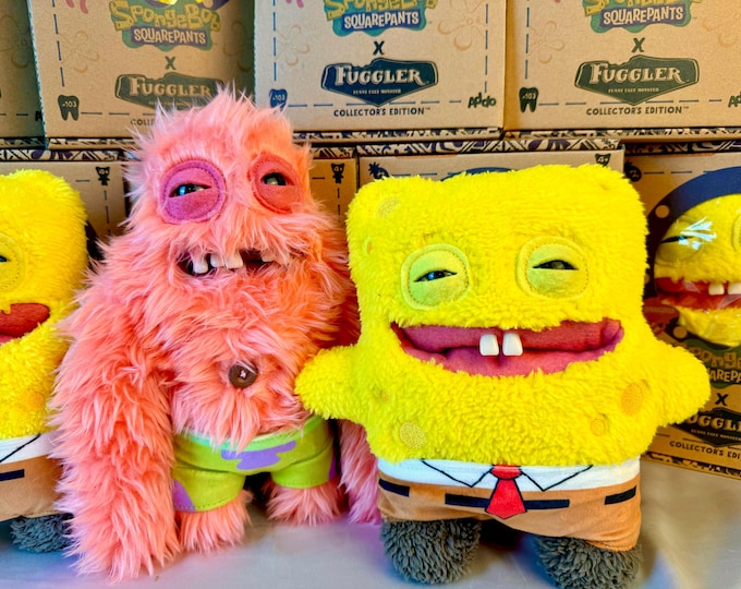 SET of 2 X Fuggler Spongebob Squarepants Patrick Star Nickelodeon BRAND ...