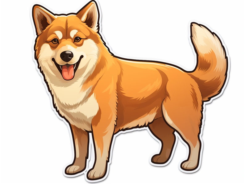 Playful Cartoon Dog Cutout PNG - Etsy